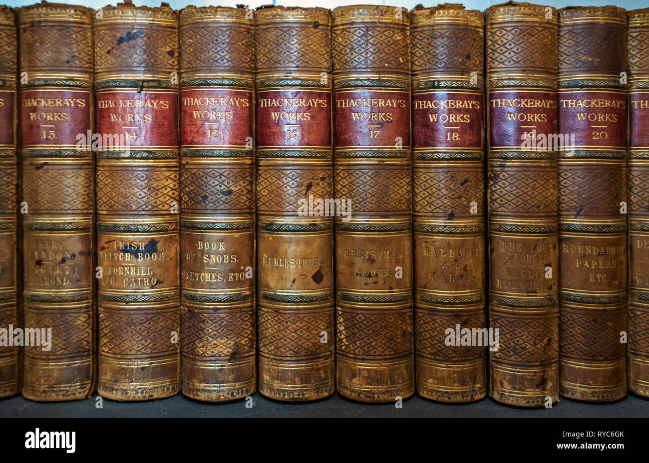 Collection of books called Thackeray’s Works by William Makepeace ...