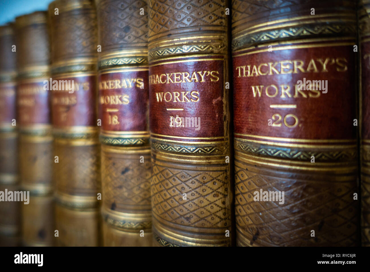 Collection of books called Thackeray’s Works by William Makepeace ...