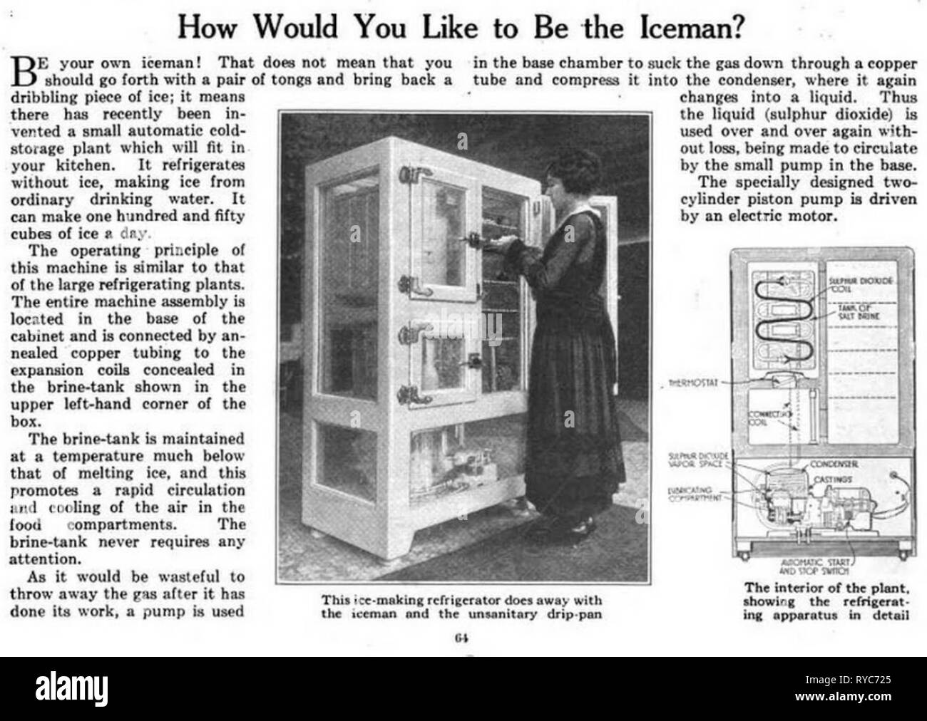 Early Refrigerator High Resolution Stock Photography and Images - Alamy