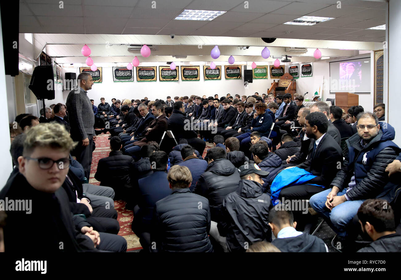People attend the funeral of 17-year-old Yousef Makki from Burnage at ...
