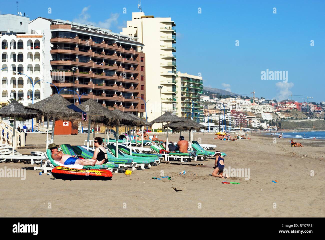 Fuengirola beach tourist hi-res stock photography and images - Alamy