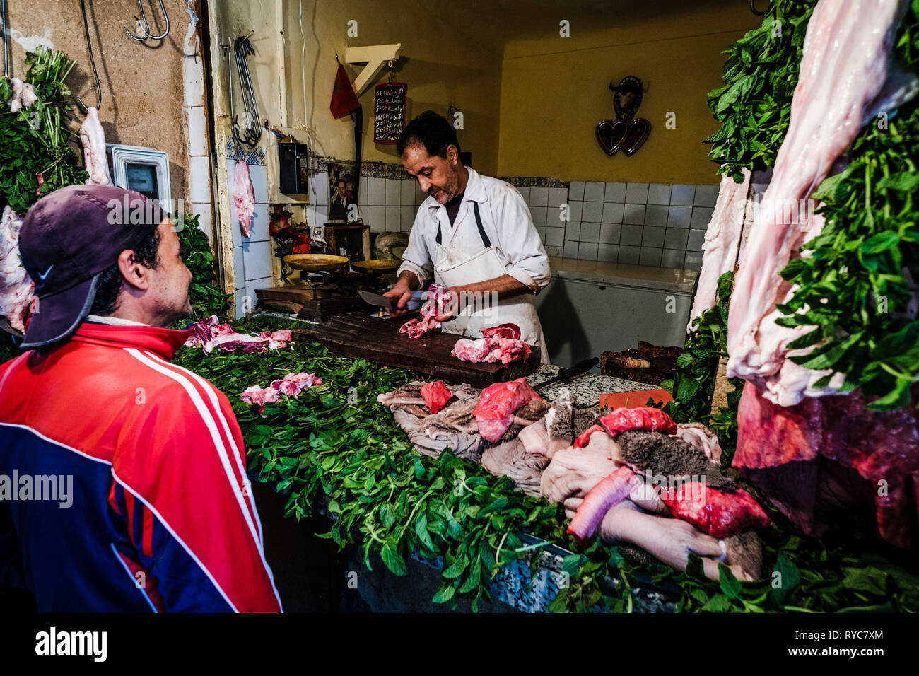 Moroccan butcher hi-res stock photography and images - Alamy