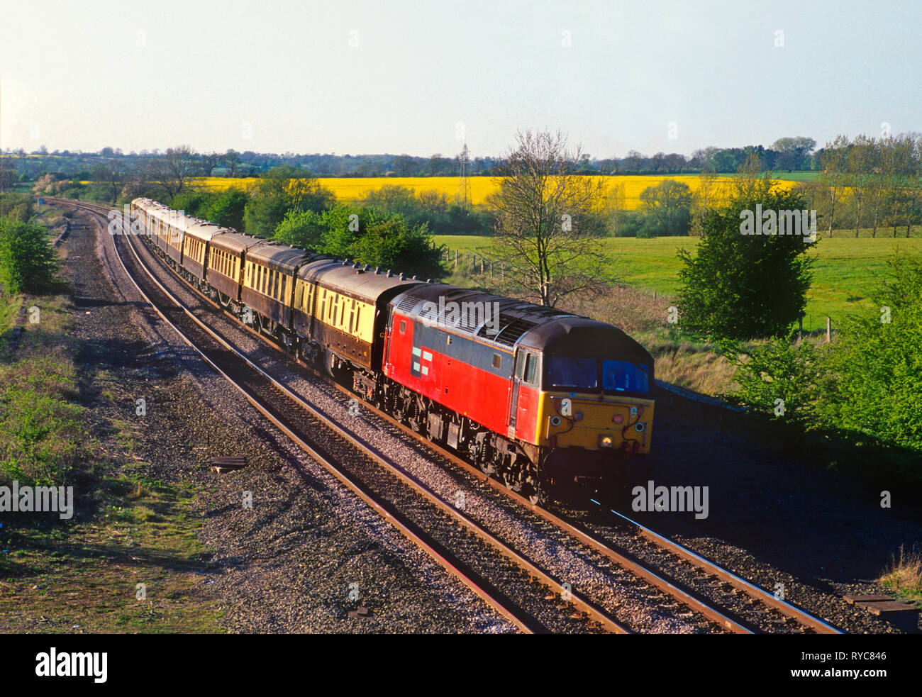 A class 47 diesel locomotive number 47759 working a Venice Simplon ...