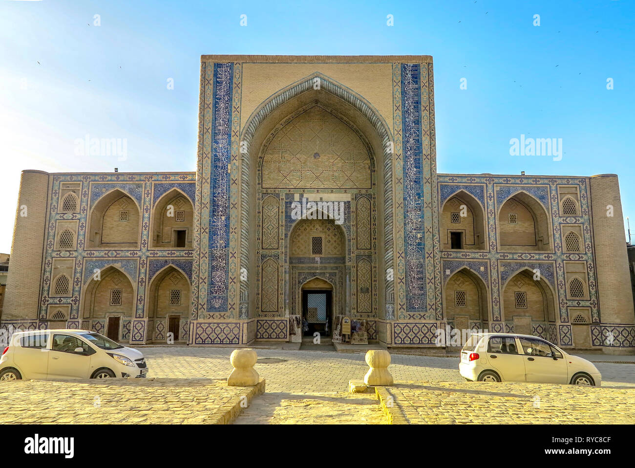 Bukhara Old City Ulugbek Madrasa Iwan Main Gate Entrance Viewpoint ...