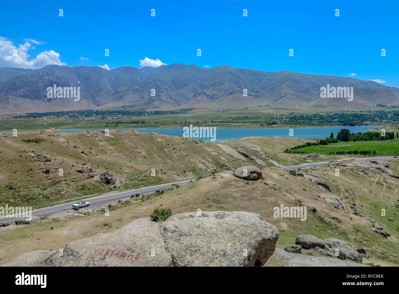 Samarkand to Shahrisabz Highway Breathtaking Landscape Viewpoint with ...