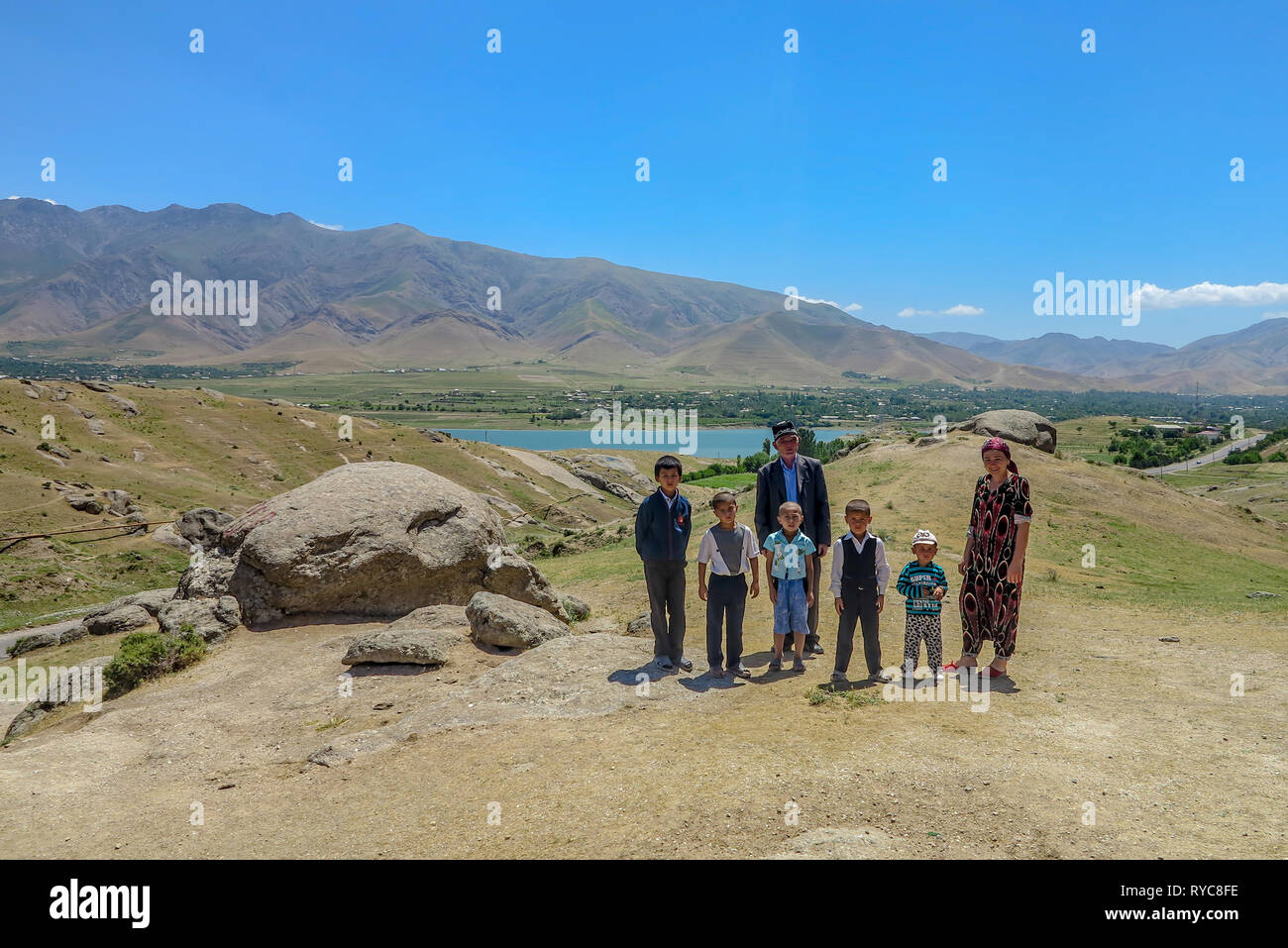 Samarkand to Shahrisabz Highway Breathtaking Landscape Viewpoint with ...