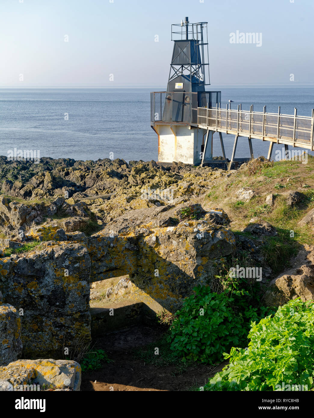Battery Point Lighthouse Portishead High Resolution Stock Photography ...