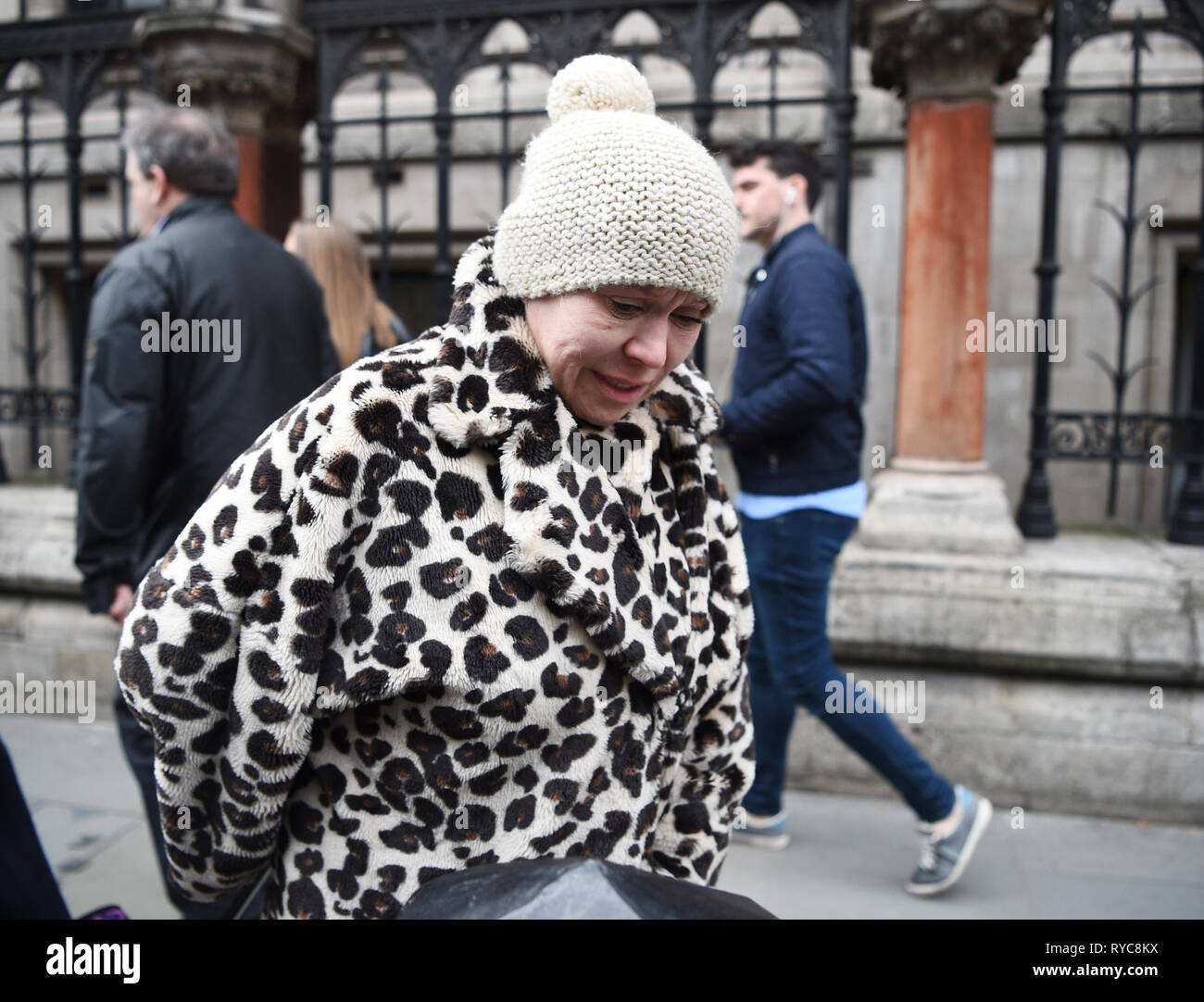 Actress Tina Malone Leaves The High Court In London Where She Avoided