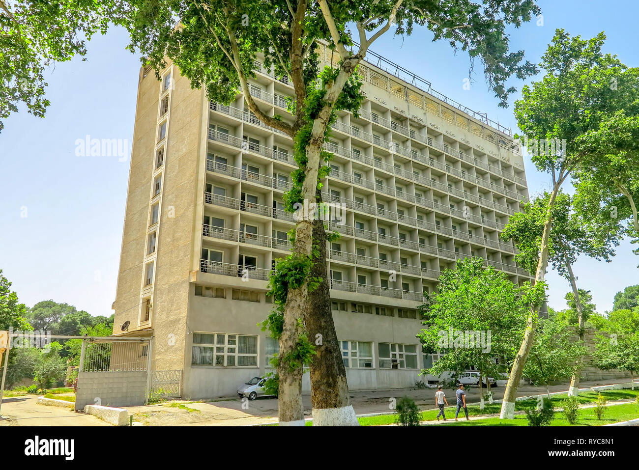 Samarkand University Boulevard Public Park Bulvar Student Dormitory ...