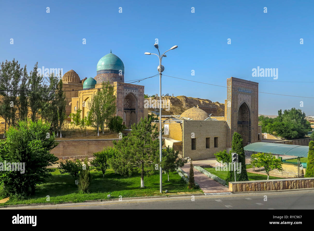 Samarkand Shah-i-Zinda Necropolis Ensemble Entrance Main Gate Viewpoint ...