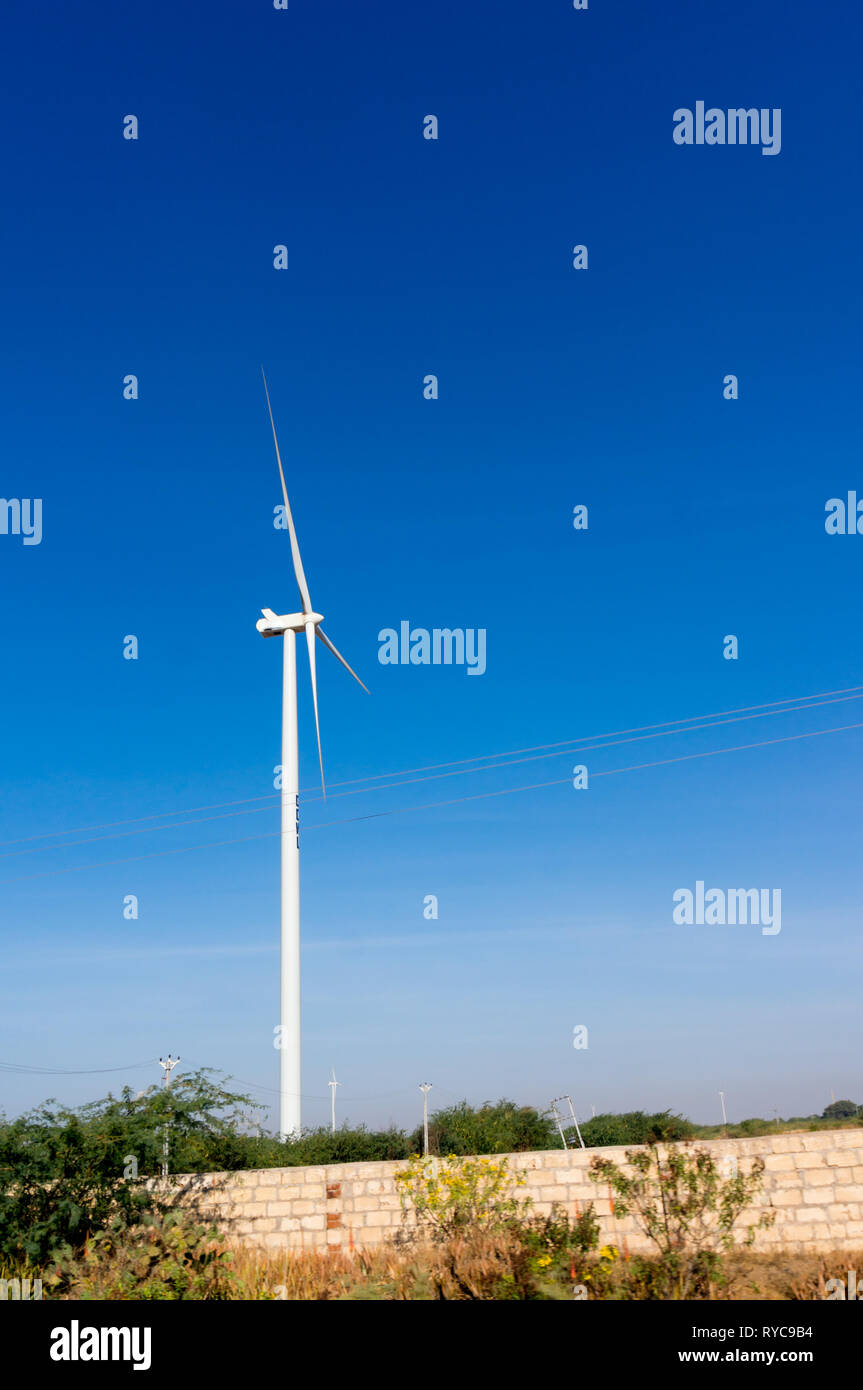 Wind Turbine Behind Houses High Resolution Stock Photography and Images ...
