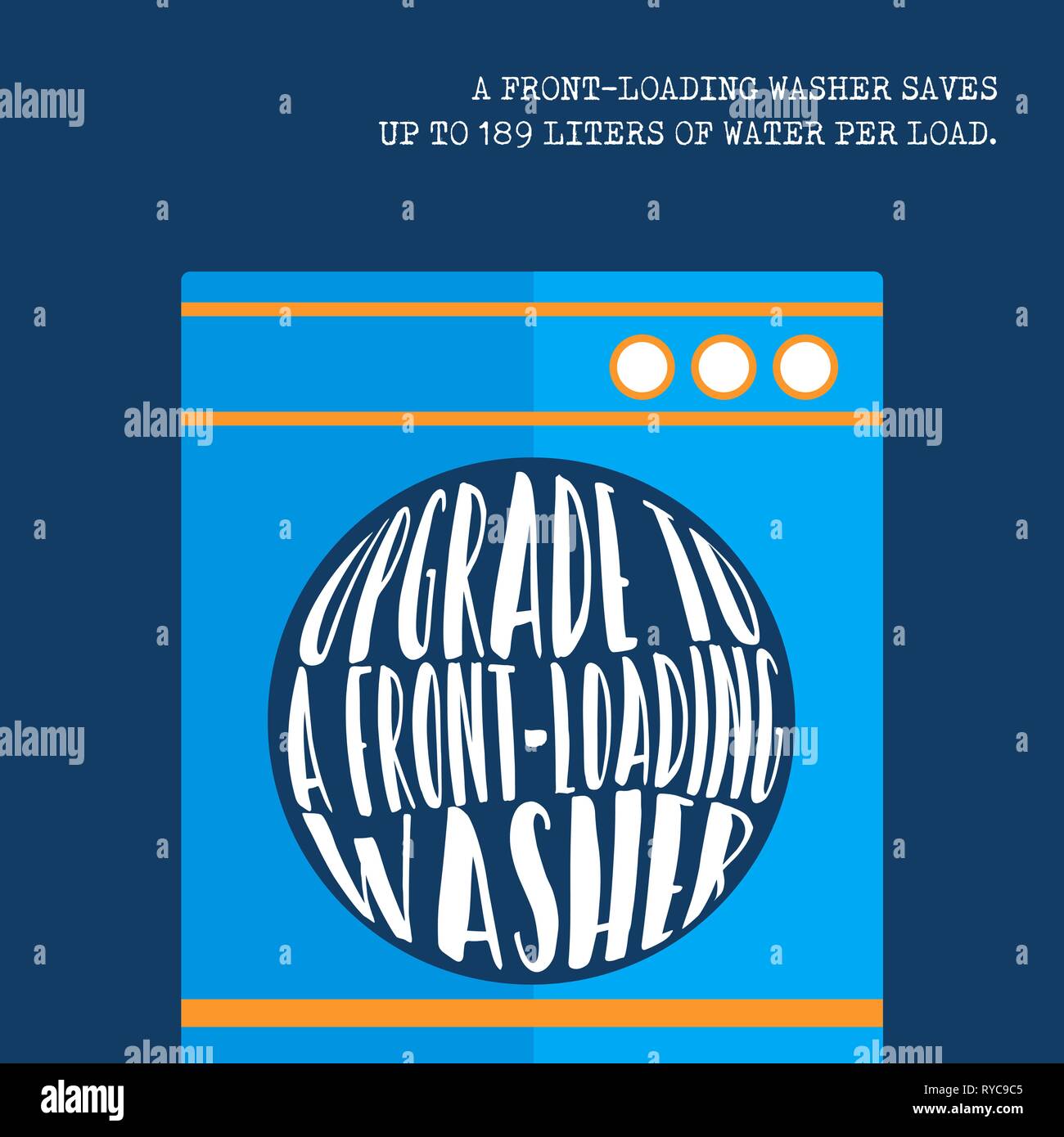 Front loading washing Stock Vector Images - Alamy