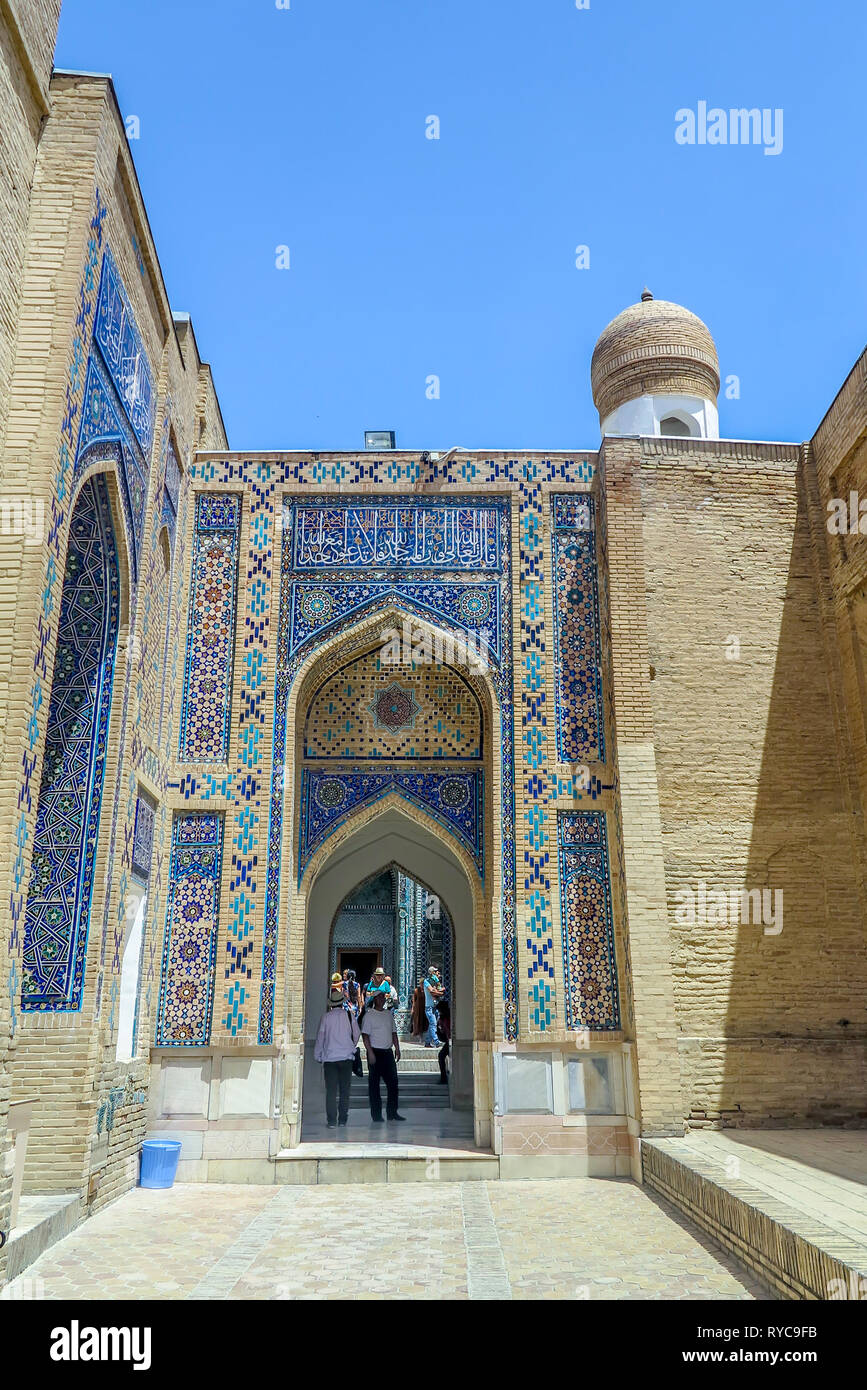 Samarkand Shah-i-Zinda Necropolis Ensemble Iwan Entrance Gate to Next ...