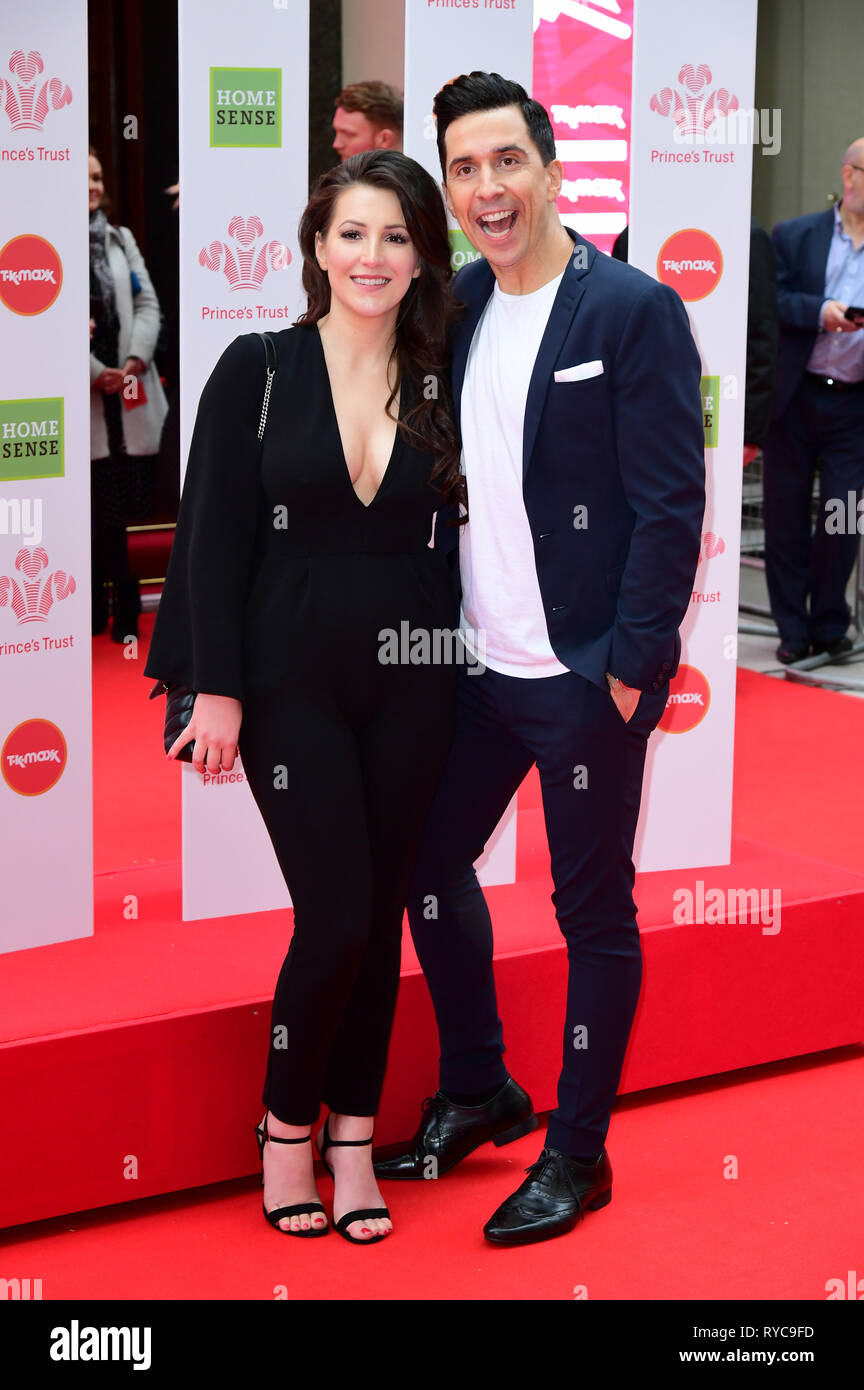 Lindsey Cole and Russell Kane attending the National Prince's Trust and ...