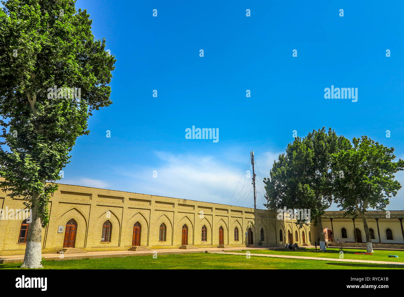 Kokand Jome Mosque on Chorsu Square Inner Yard Arched Bow Windows and ...