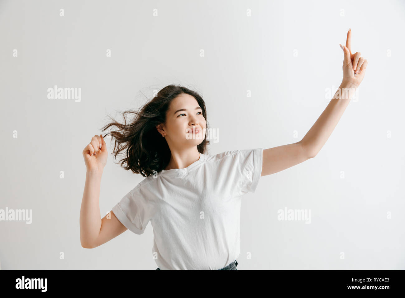 I won. Winning success happy woman celebrating being a winner. Dynamic ...