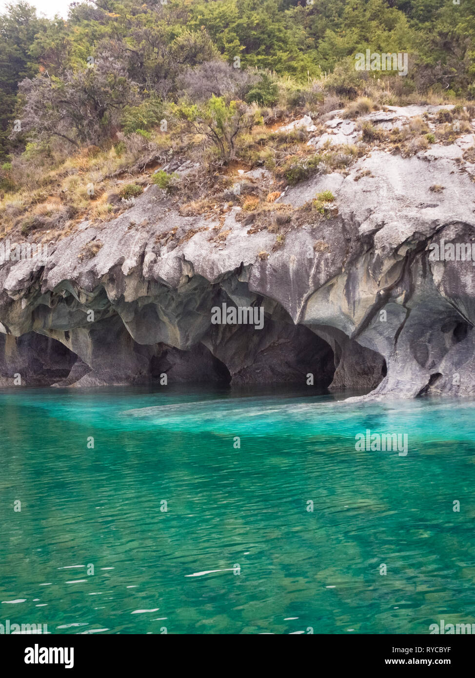 The marble cathedral chapel, Capillas De Marmol, along Carretera ...