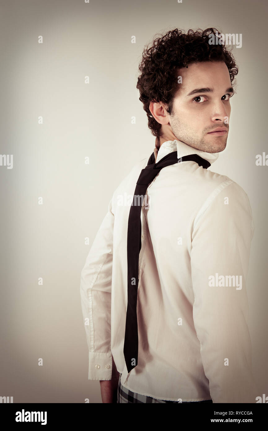 white shirt back to front Stock Photo - Alamy