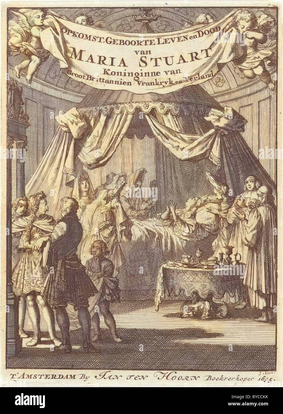 Death of Mary II Stuart, Queen of England and Scotland, 1695, Jan ...