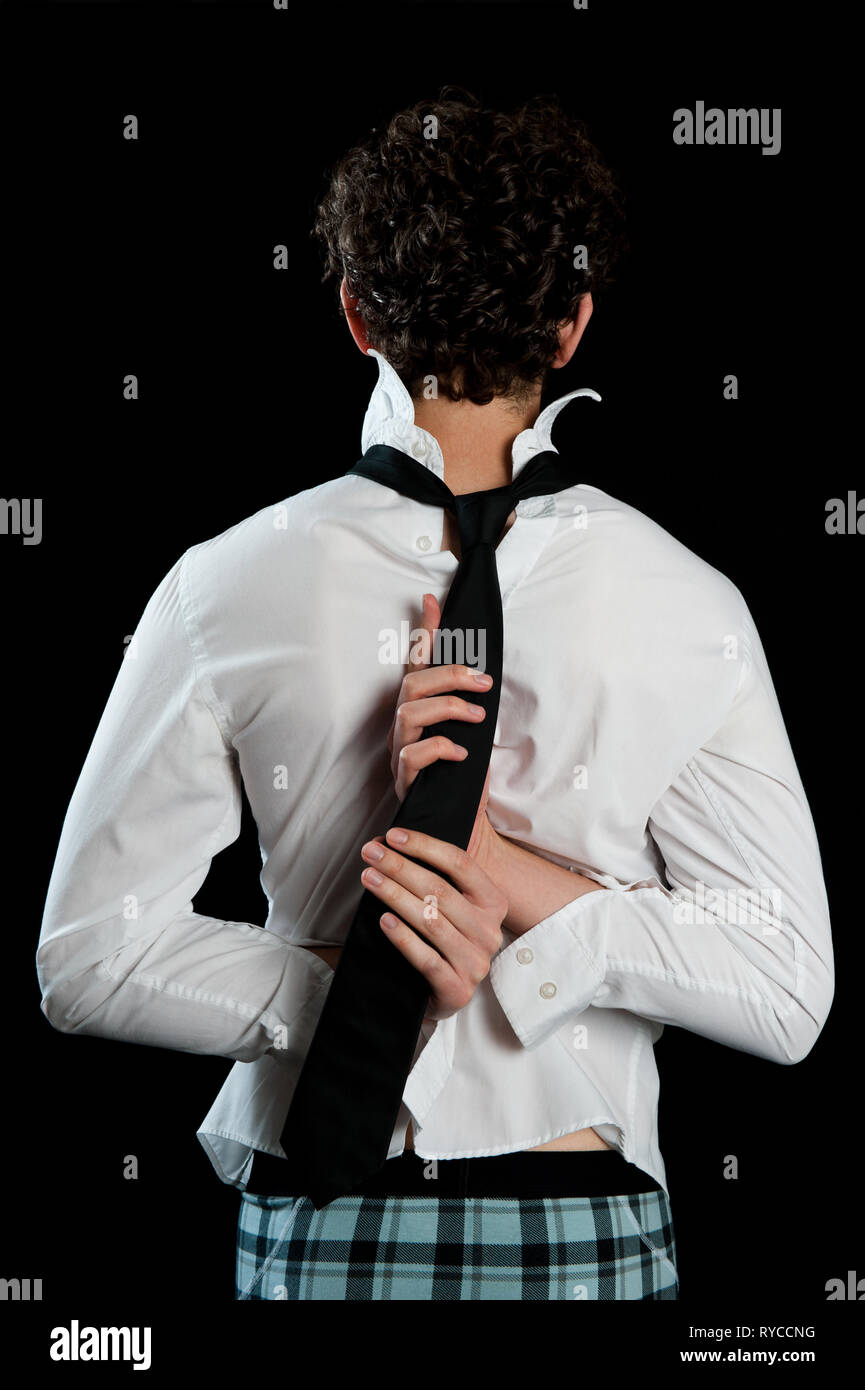 white shirt back to front Stock Photo - Alamy