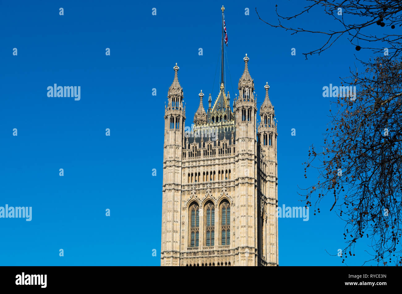 Charles barry victoria tower hi-res stock photography and images - Alamy