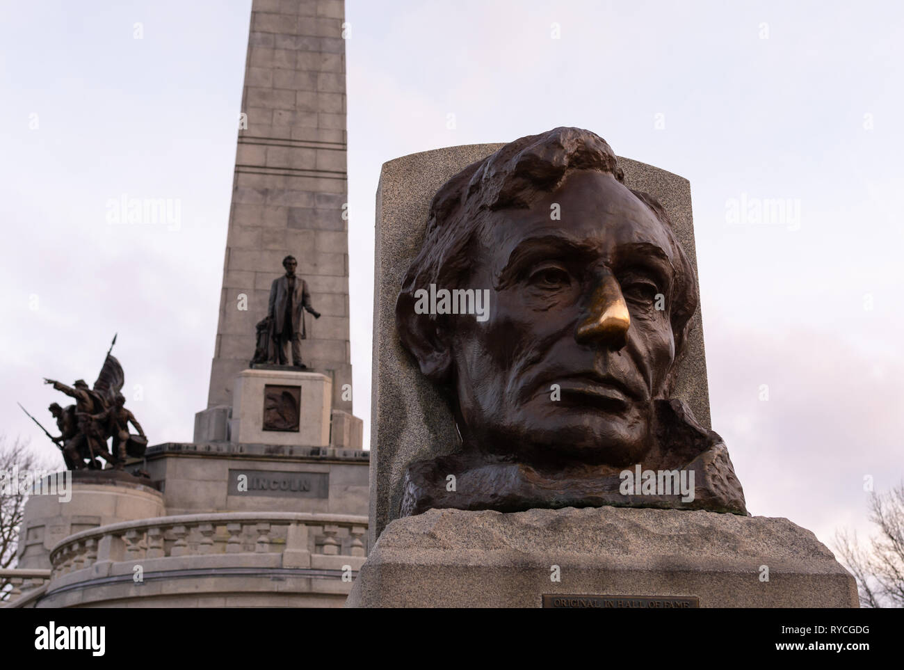 Lincoln's tomb springfield hi-res stock photography and images - Alamy