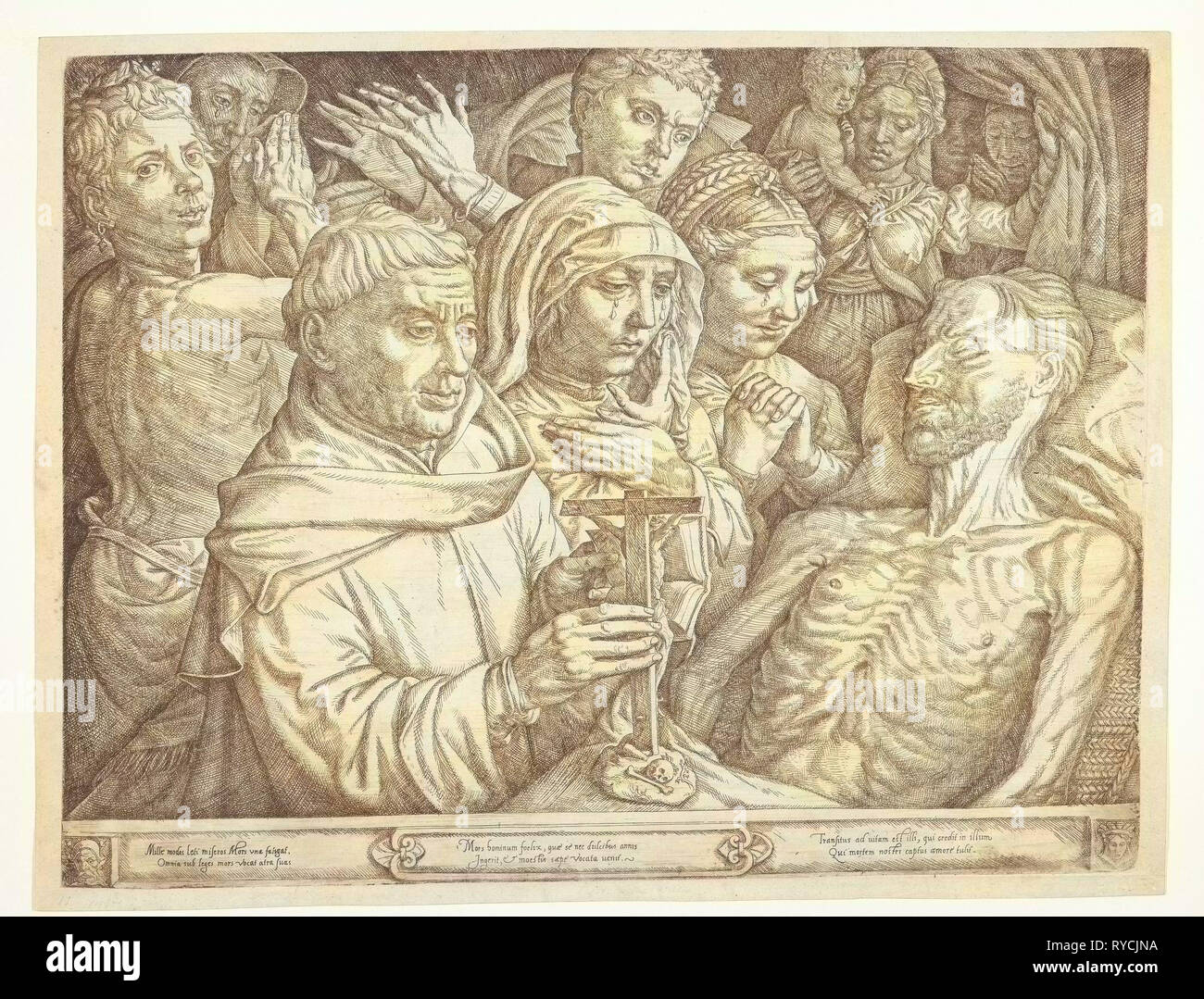 Last Sacrament, Jan Cornelisz Vermeyen, 1513 - 1559 Stock Photo - Alamy