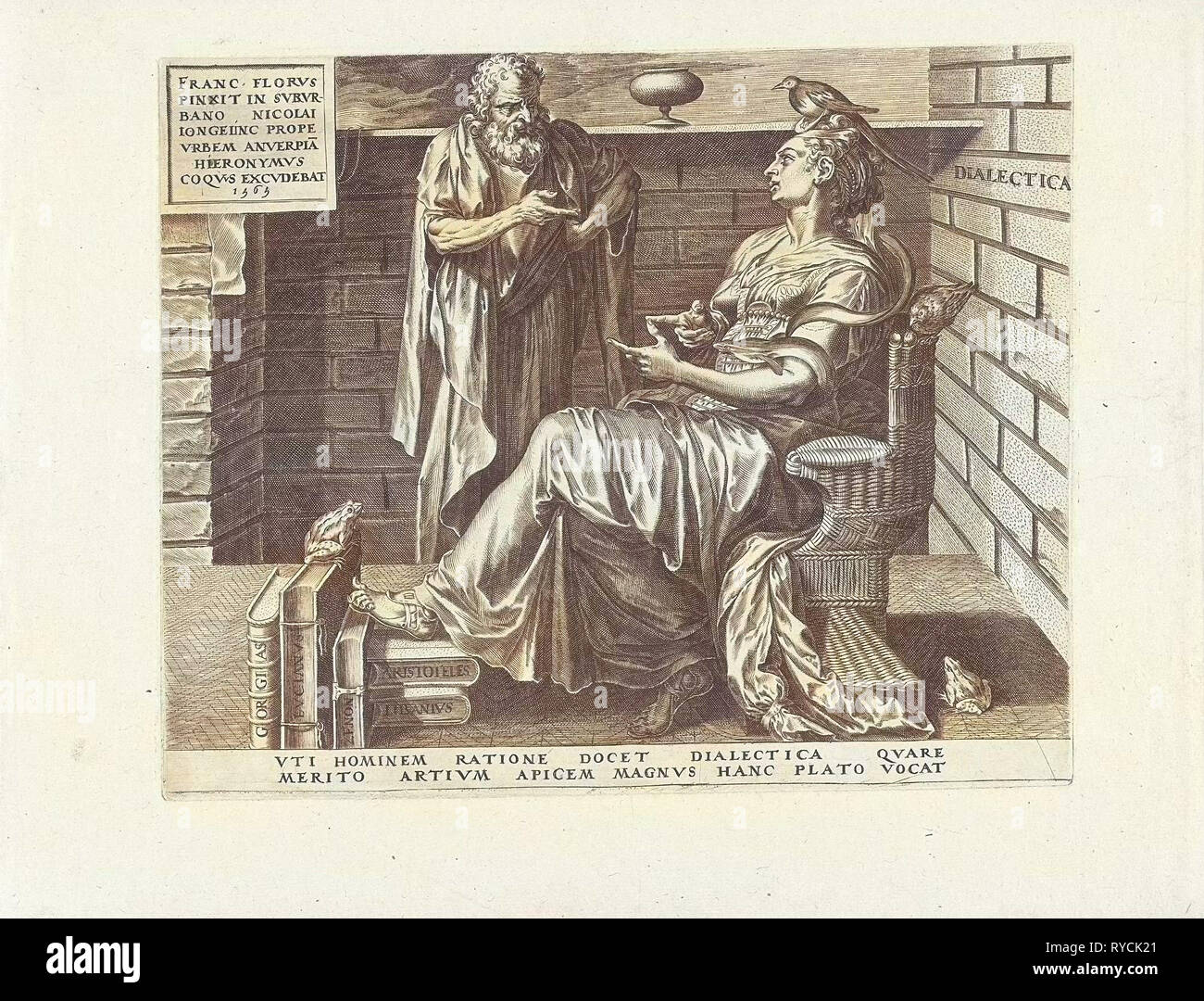 Dialectic (Reasoning Art), Cornelis Cort, 1565 Stock Photo - Alamy