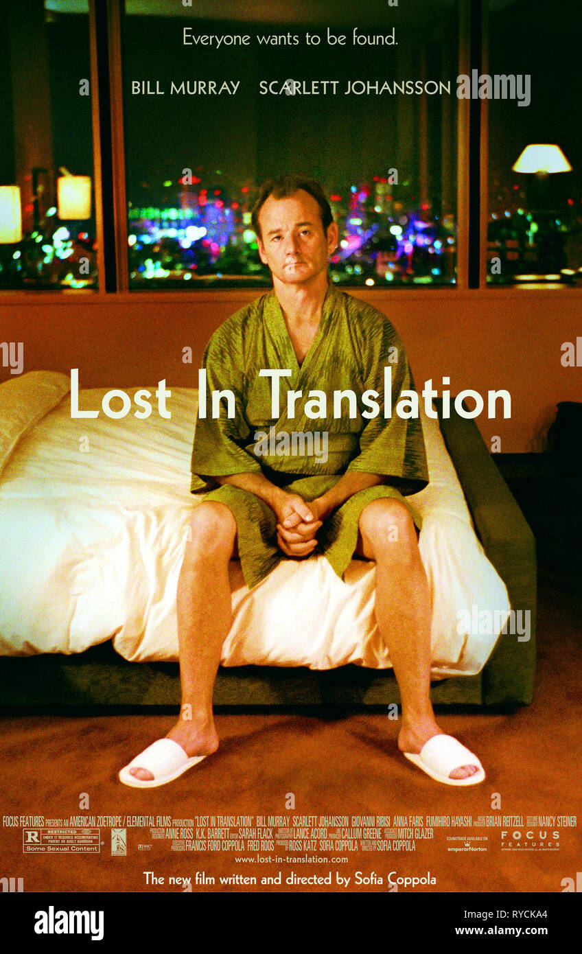 Lost In Translation Bill Murray High Resolution Stock Photography and ...