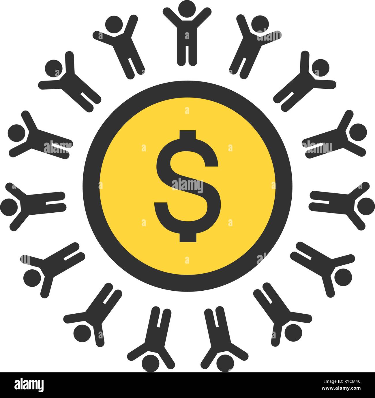 Women looking at bank sign Stock Vector Images - Alamy