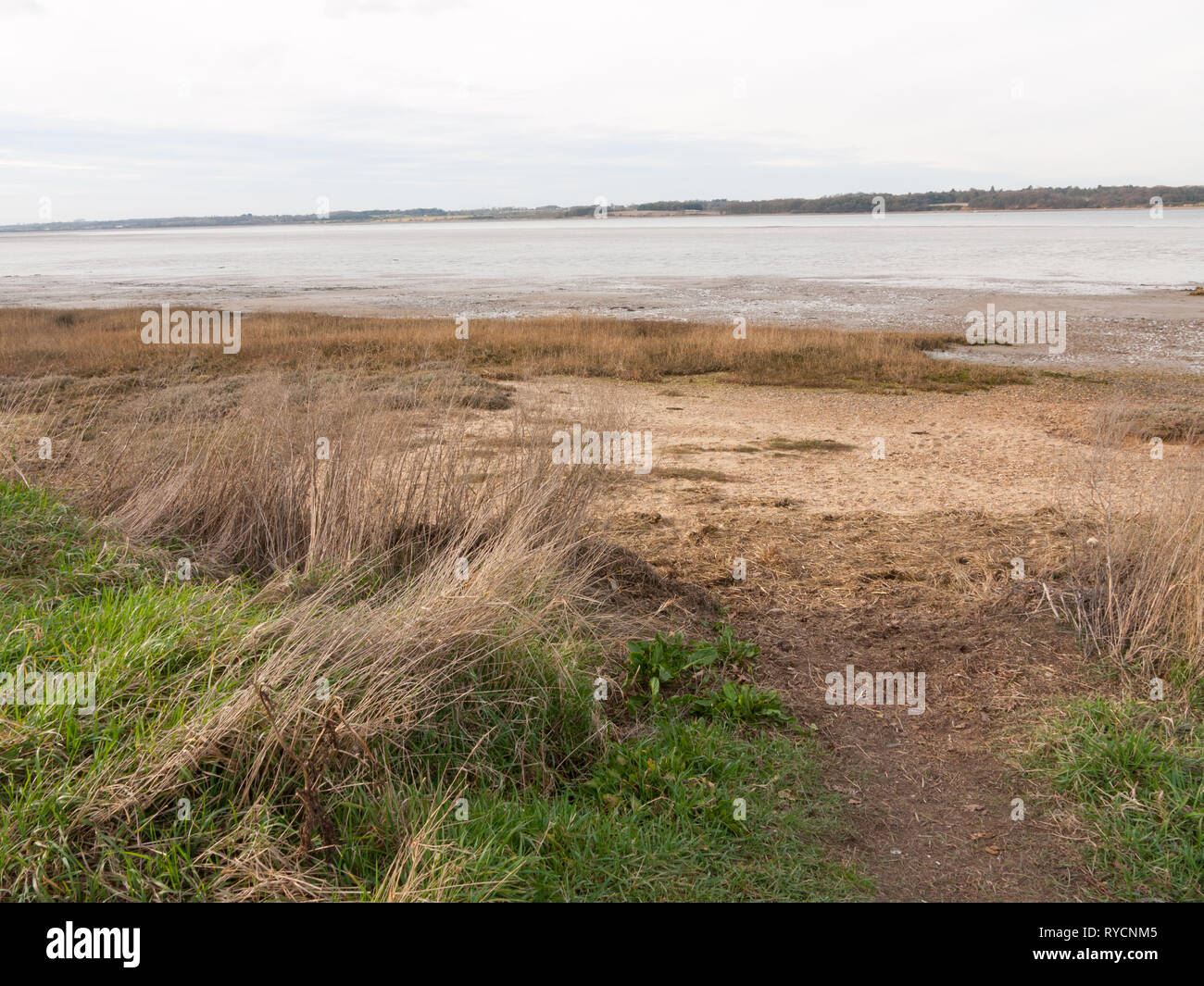 Beautiful bay coastal open scenery outside Manningtree, Jacques Bay ...