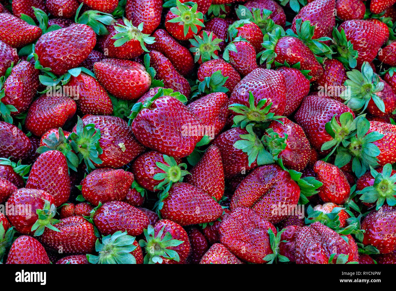 Shop display of strawberries hi-res stock photography and images - Alamy