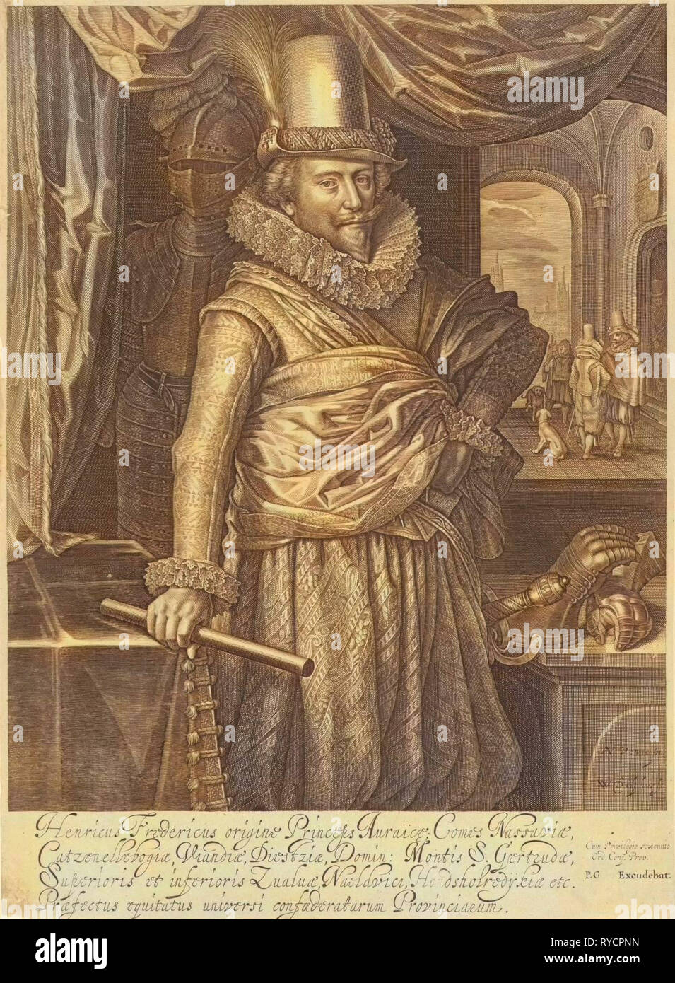 Portrait of Frederick Henry, Prince of Orange, Willem Jacobsz. Delff ...