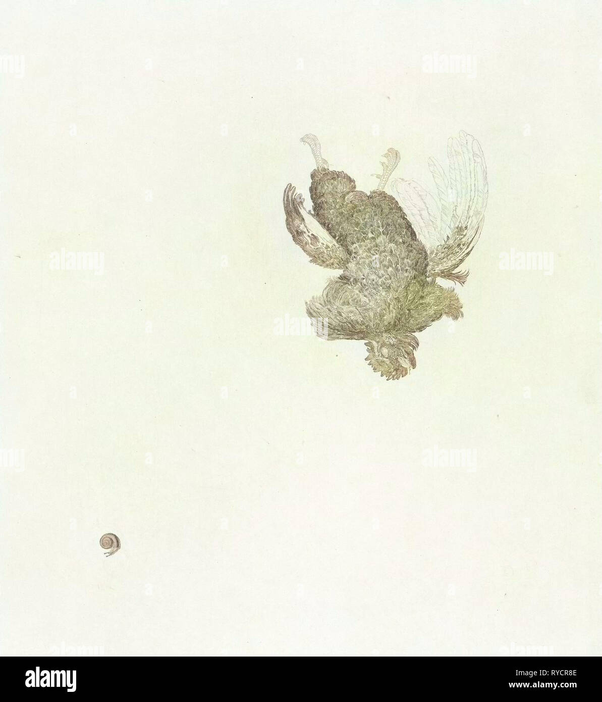 Woman with basket of fruit in your hand at the window, Henricus ...