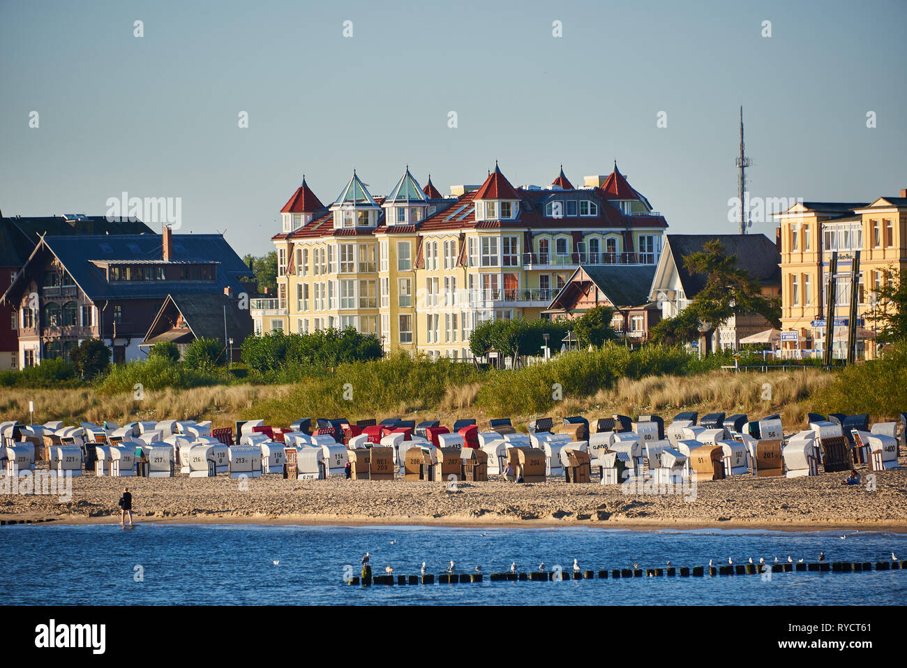 impression of baltic town Seebad Bansin on Usedom Stock Photo - Alamy