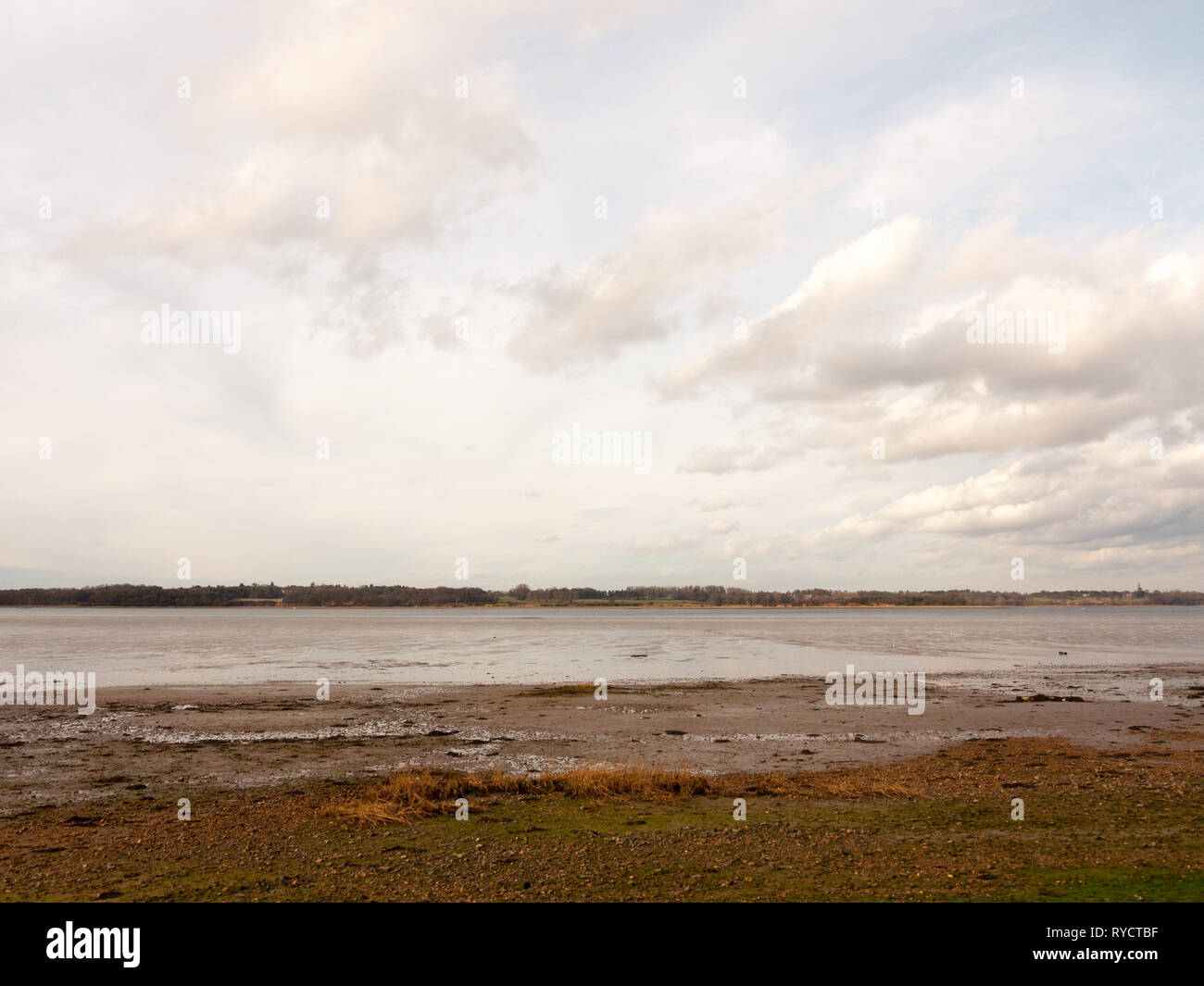 Beautiful bay coastal open scenery outside Manningtree, Jacques Bay ...