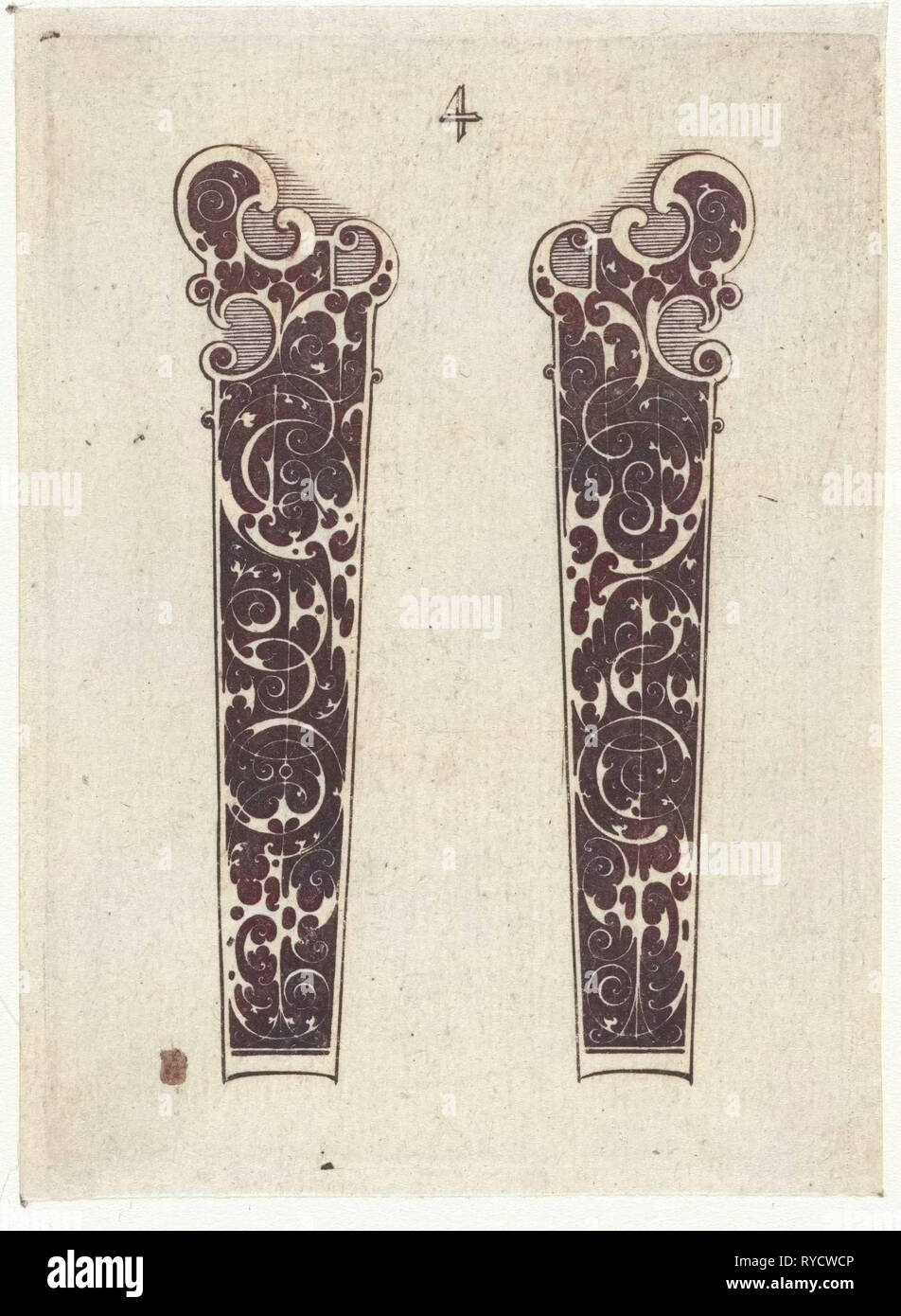 Two knife handles, Michiel le Blon, 1597 - c. 1625 Stock Photo - Alamy