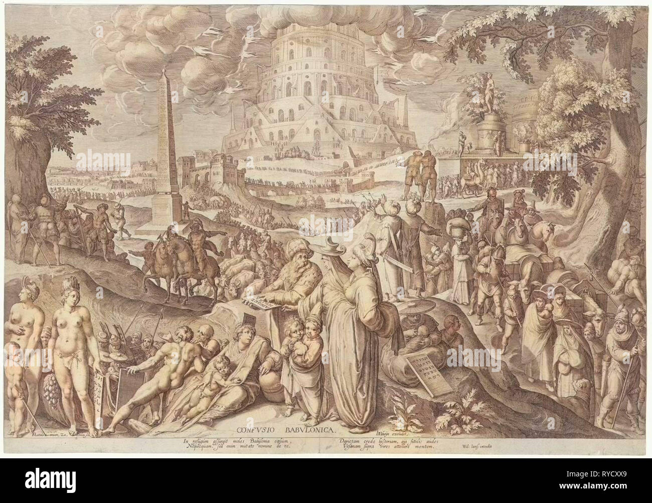 Tower of babel hi-res stock photography and images - Alamy