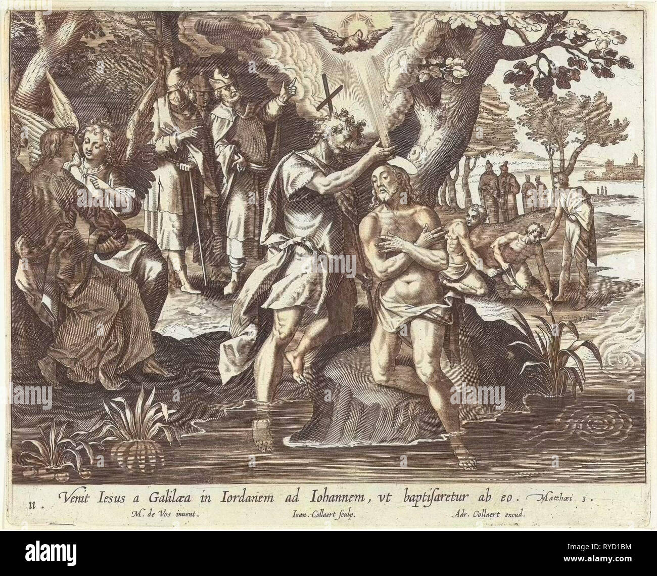 Baptism of Christ, Jan Collaert (II), Adriaen Collaert, 1598 - 1618 ...