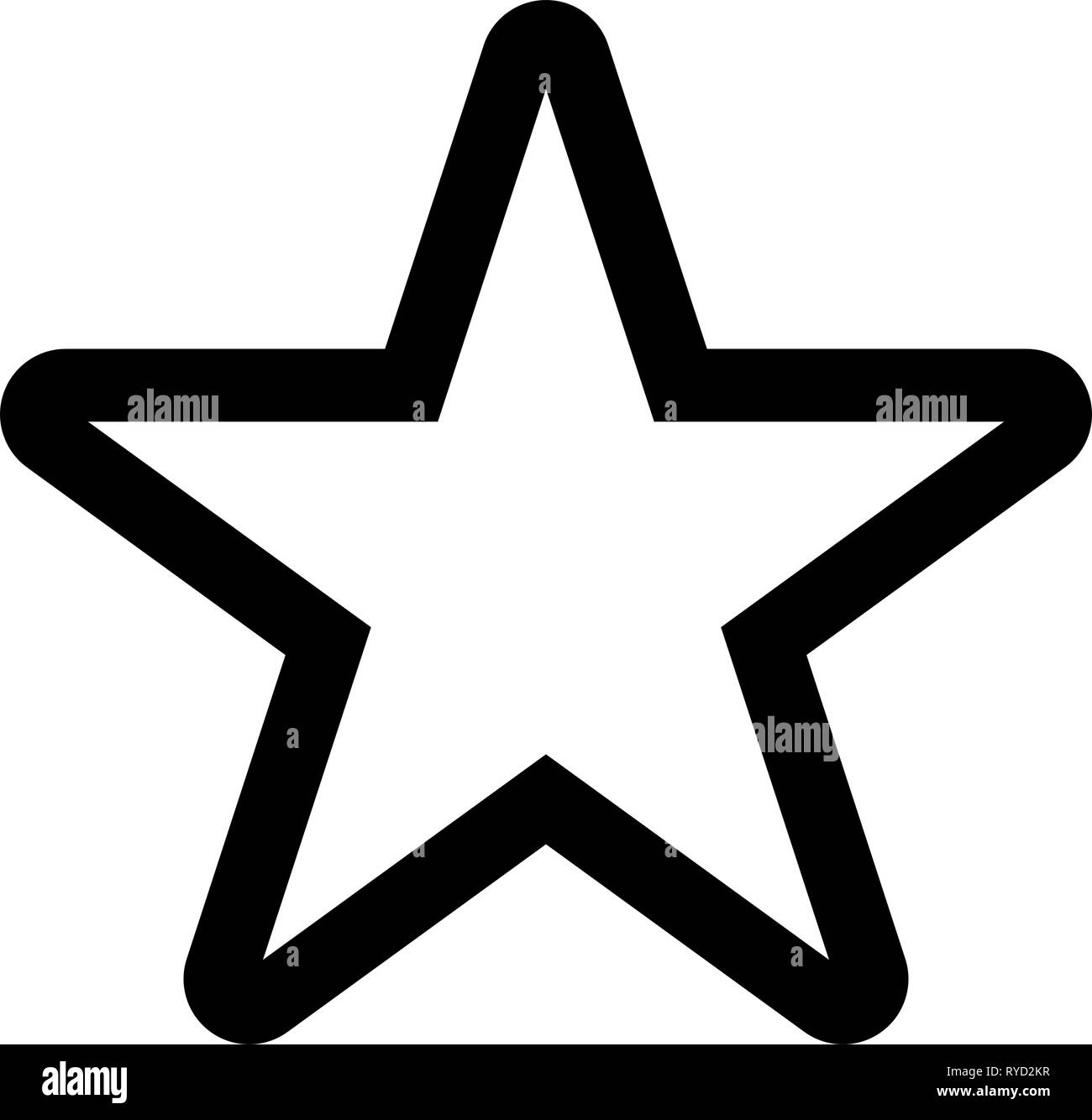 Rounded Star Outline