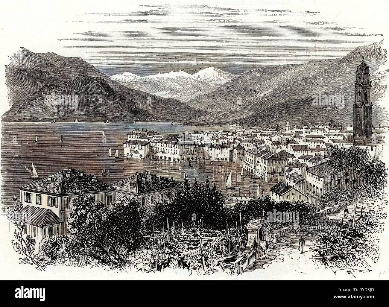 Pallanza Lago Maggiore Switzerland Stock Photo - Alamy