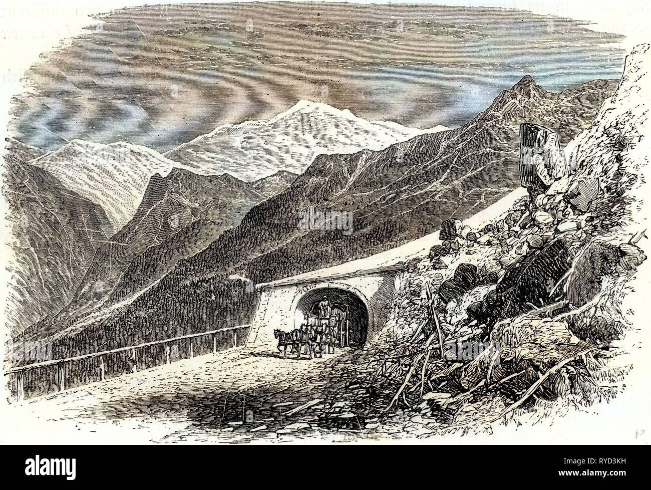 Avalanche Gallery on the Simplon Switzerland Stock Photo - Alamy