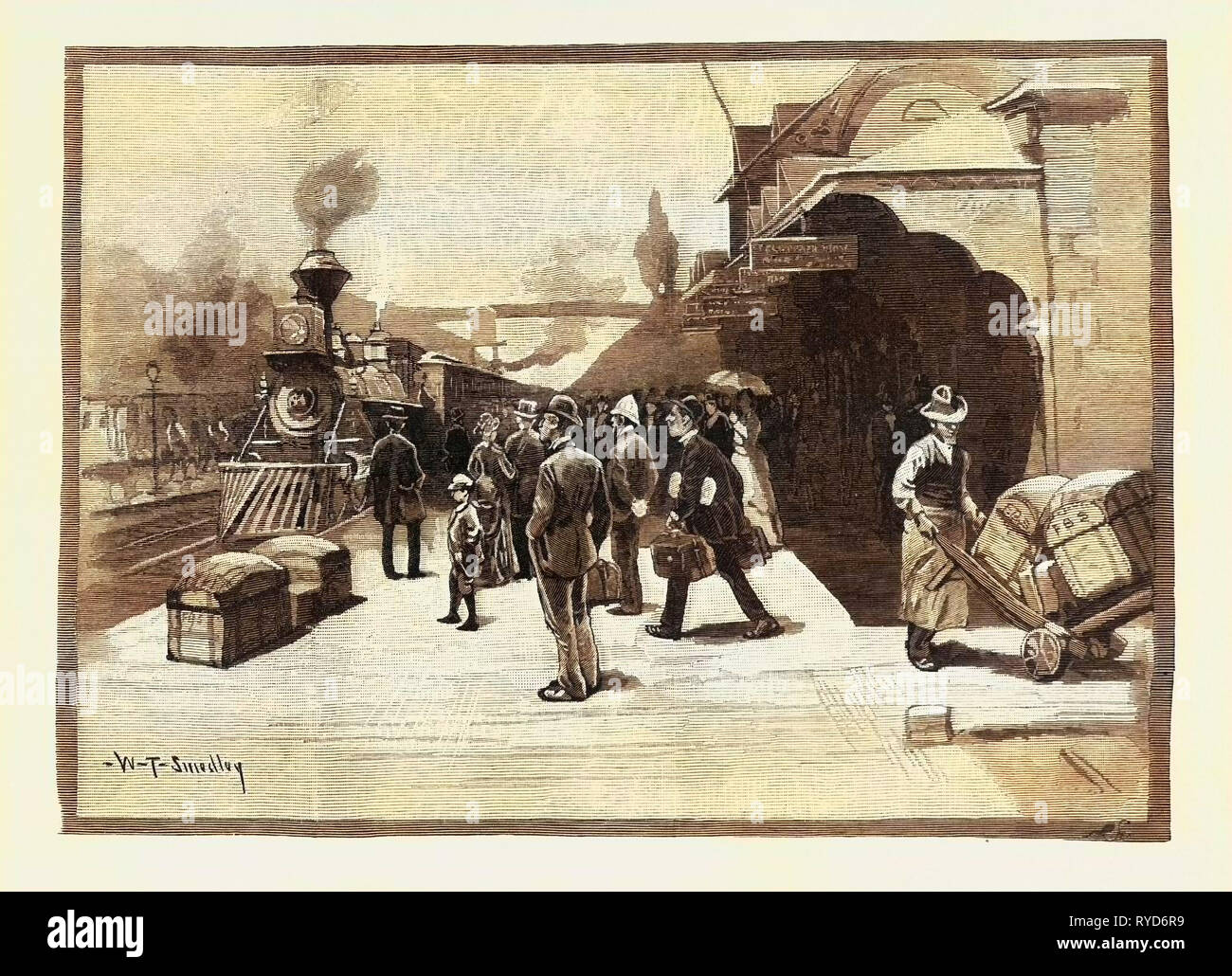 19th century railroad station hi-res stock photography and images - Alamy