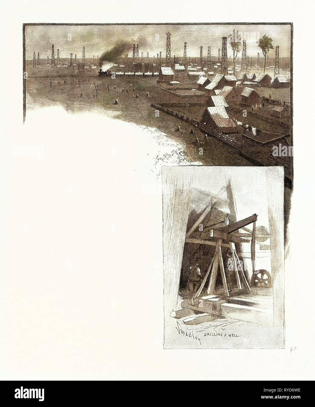 History of oil drilling hi-res stock photography and images - Alamy