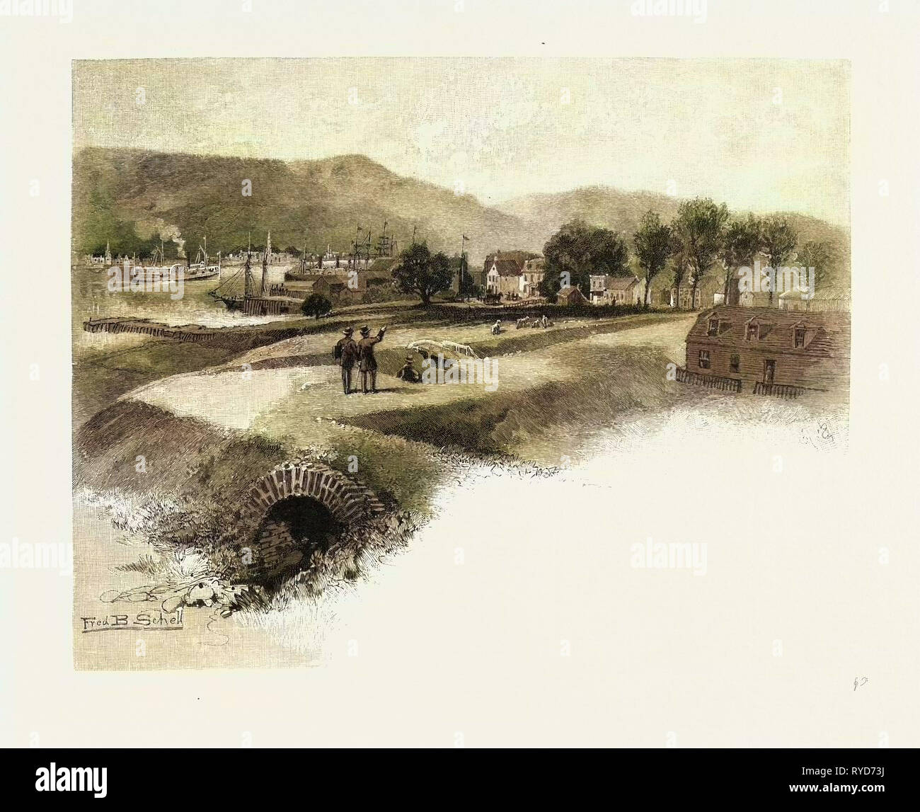 Nova Scotia, Annapolis, from the Old Fort, Canada, Nineteenth Century ...