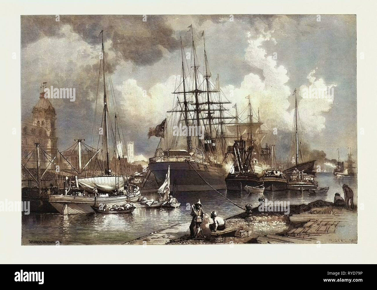 19th century port montreal hi-res stock photography and images - Alamy