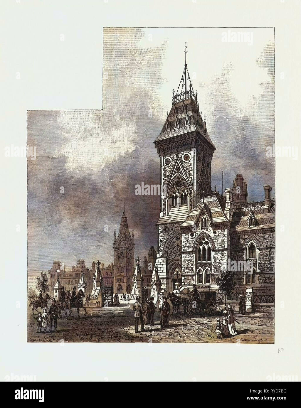 Ottawa, Tower of Eastern Block, Departmental Buildings, Canada ...