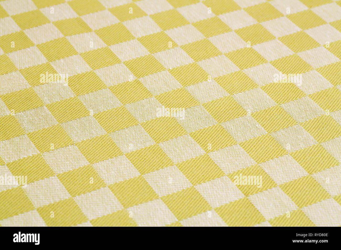 Checkered tablecloth texture as a background, closeup picture Stock ...
