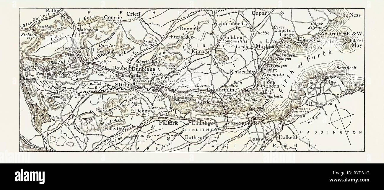 Firth Of Forth Scotland Map - United States Map