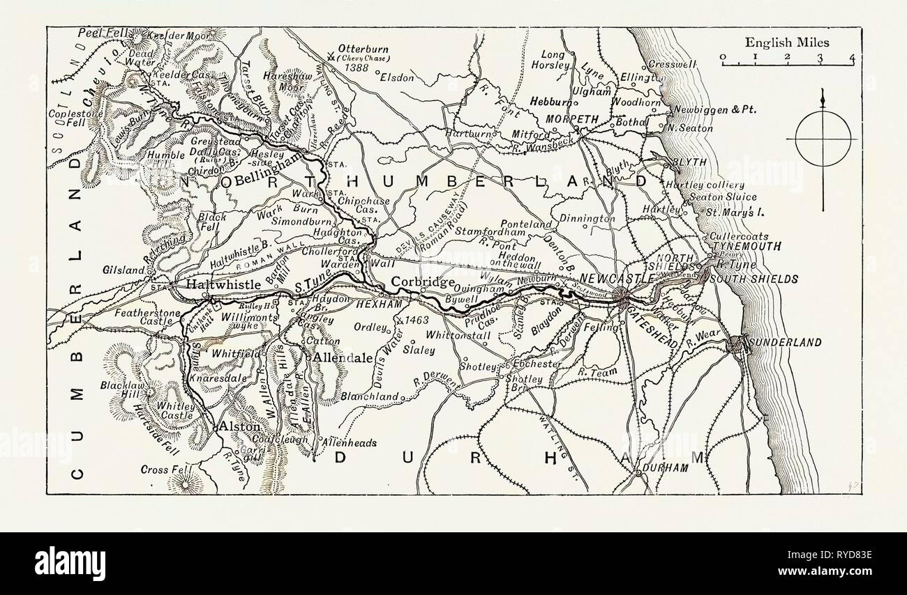 River tyne chart hi-res stock photography and images - Alamy